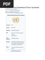 DPO Organizational Structure Overview | PDF | Peacebuilding | United ...