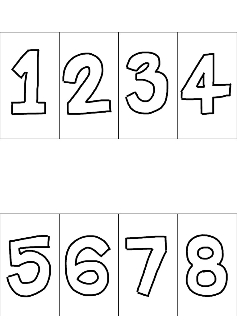 Numeros para Tabla de Carton | PDF