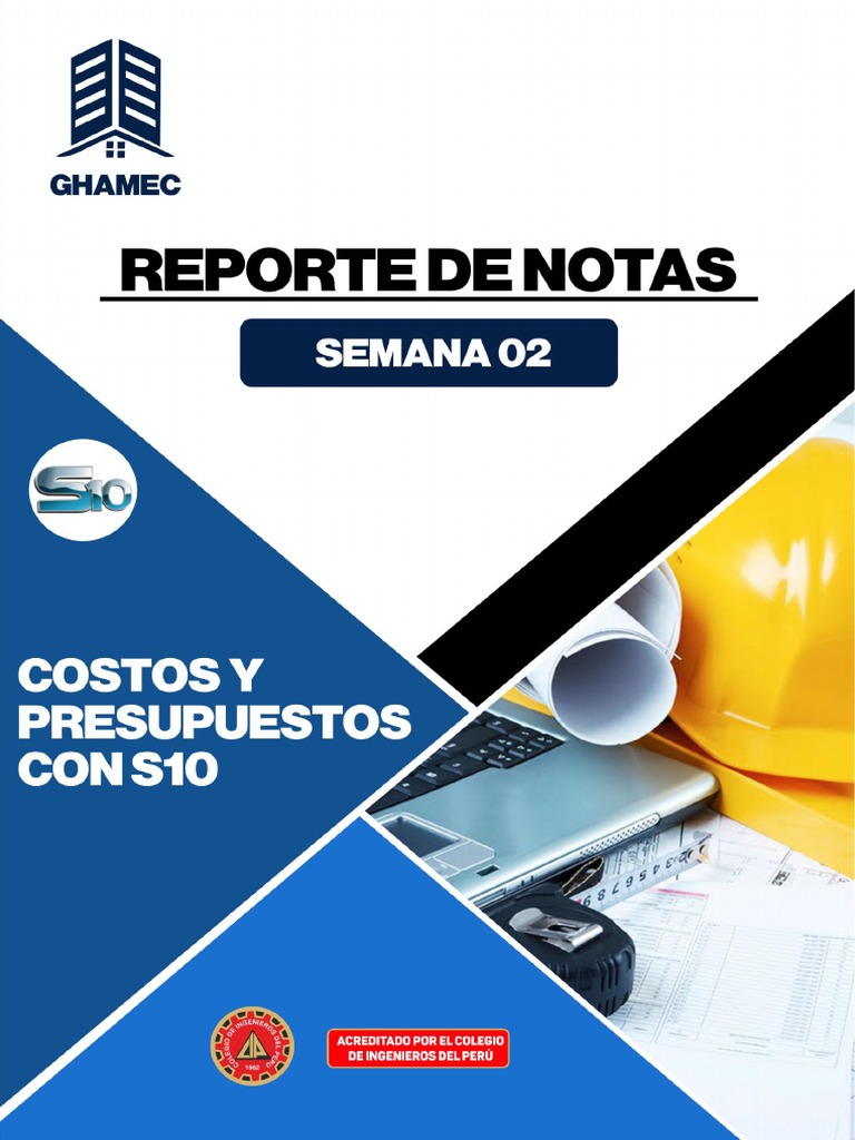Reporte de Notas Semana 2 S10 | PDF