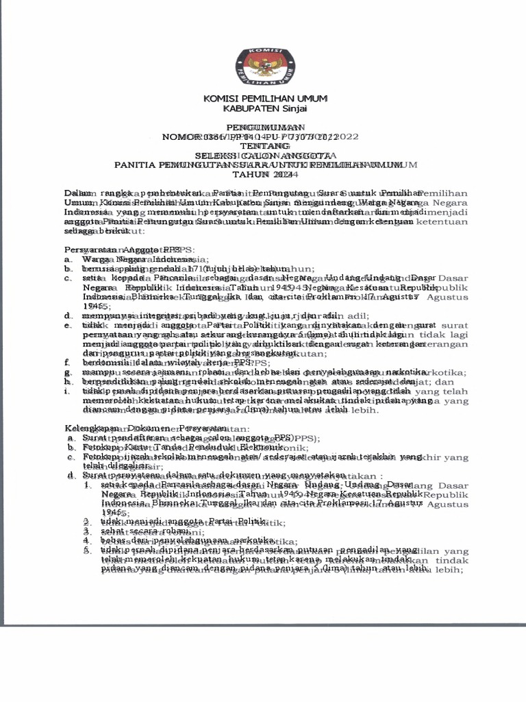 Pengumuman PPS 2022 | PDF Pengumuman PPS 2022 | PDF
