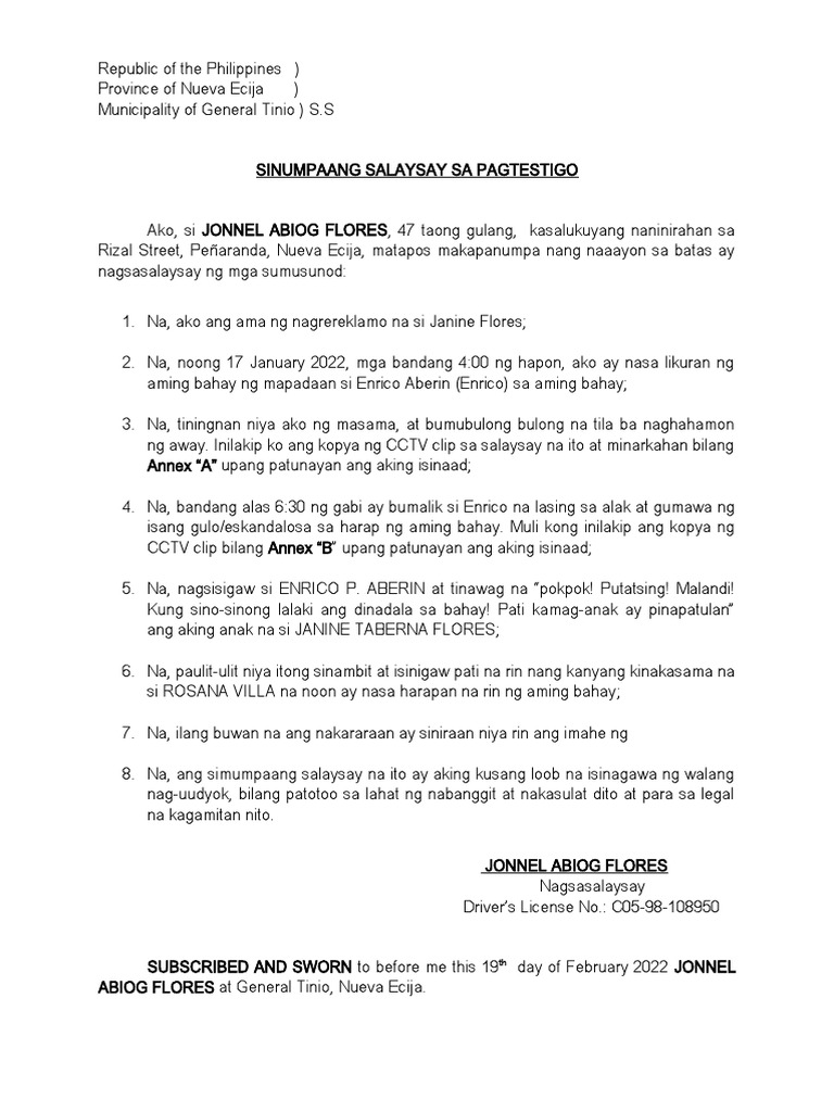 SINUMPAANG-SALAYSAY (2) Grave Oral | PDF