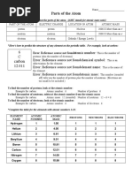 Atomic Structure Worksheet and Guide | PDF