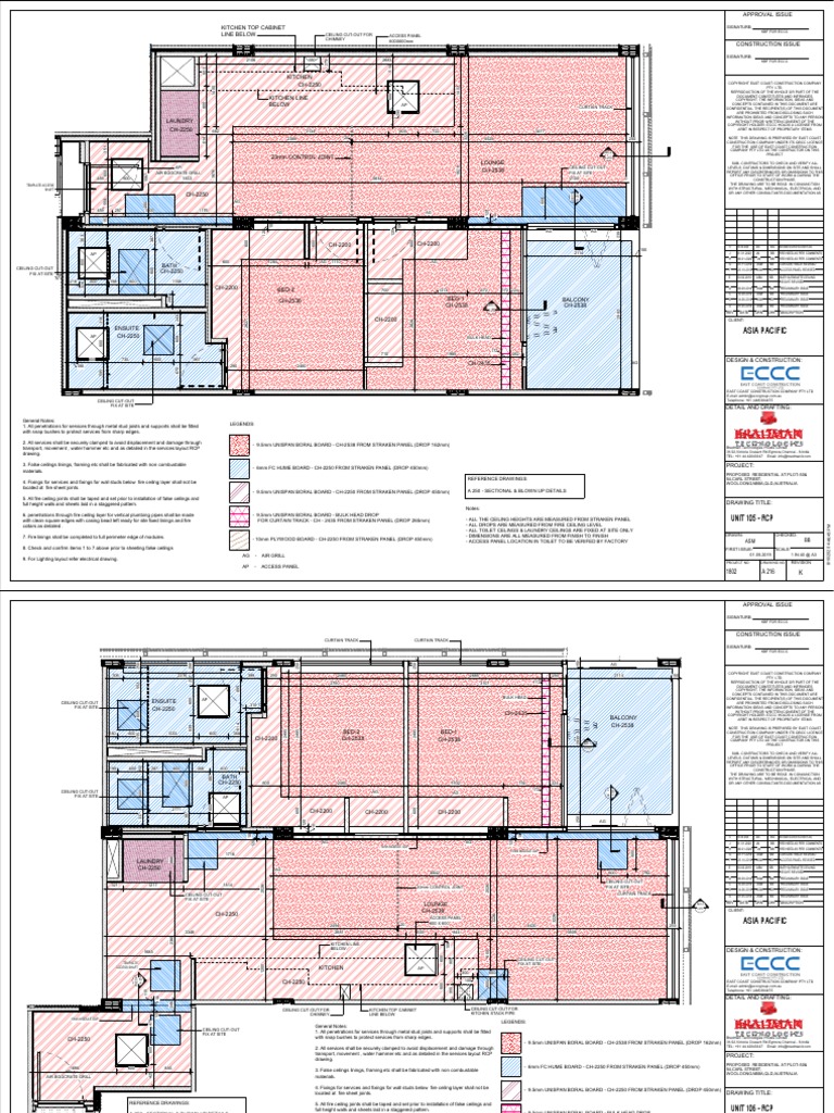 RCP Level 1-4 | PDF | Ceiling | Wall