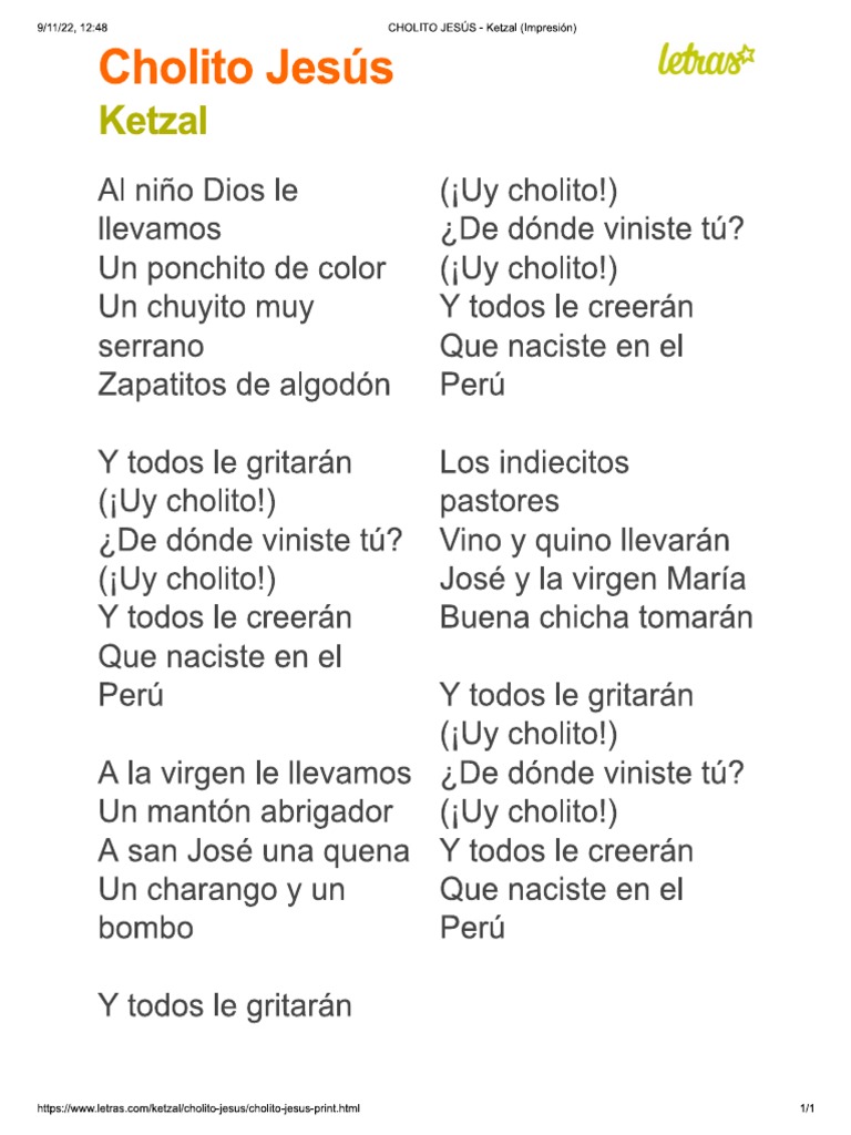 CHOLITO JESÚS | PDF