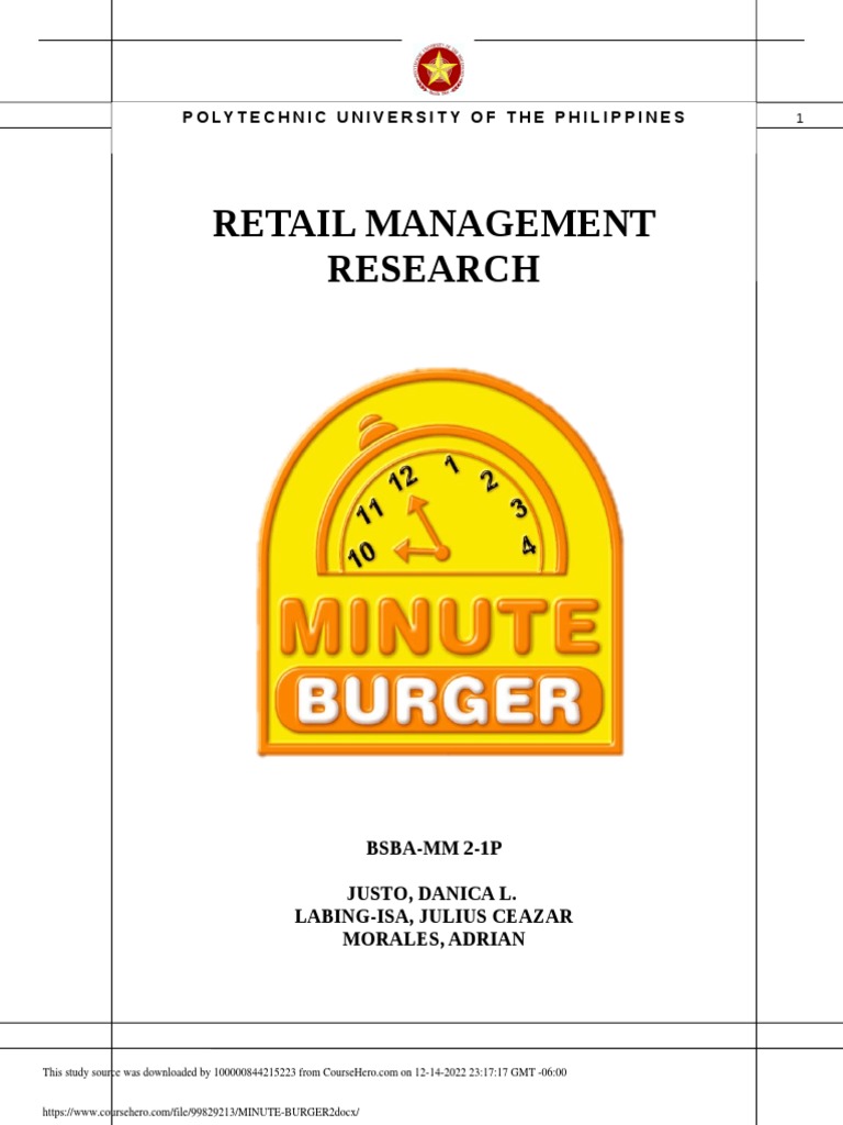 Minute Burger 2 | PDF | Franchising | Economies