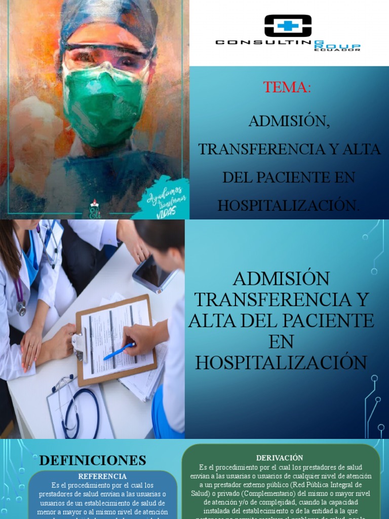 Tema 6 Admision Transferencia Alta Del Paciente | PDF | Historial ...