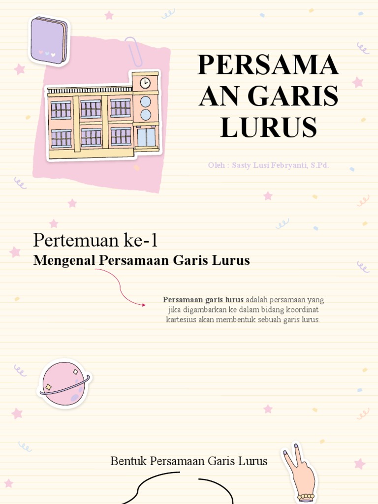 Materi Persamaan Garis Lurus Kelas 8 | PDF
