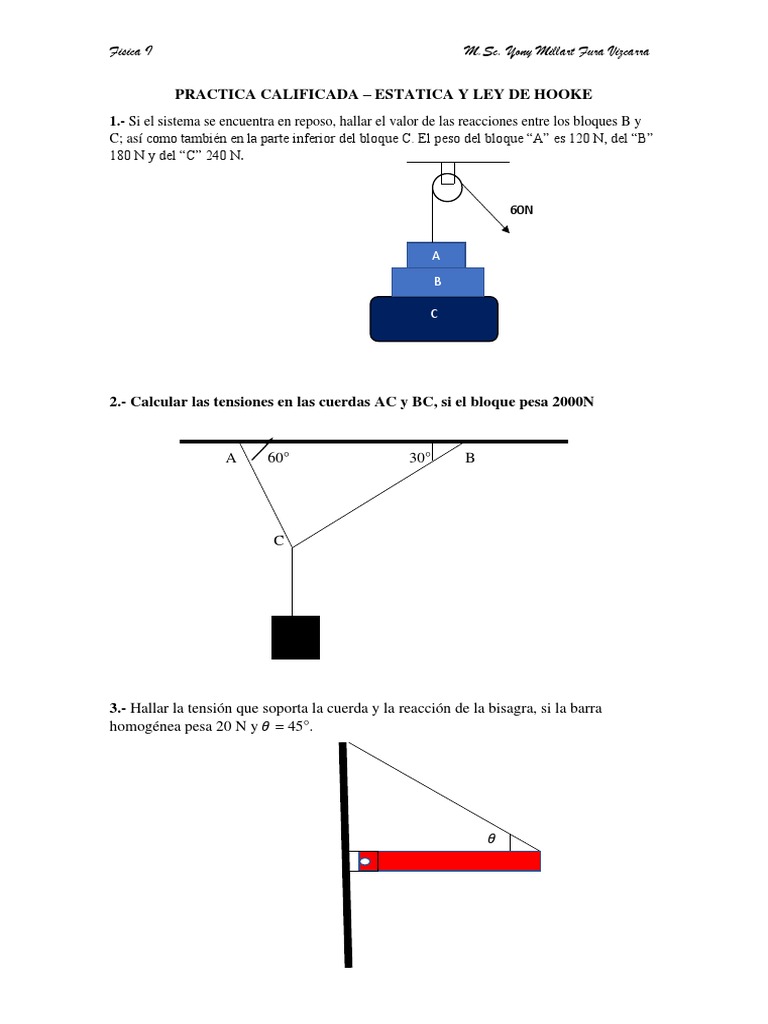PRACTICA de Estatica | PDF