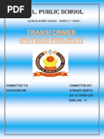 Project On Transformers Class XII | PDF | Transformer | Electromagnetic ...