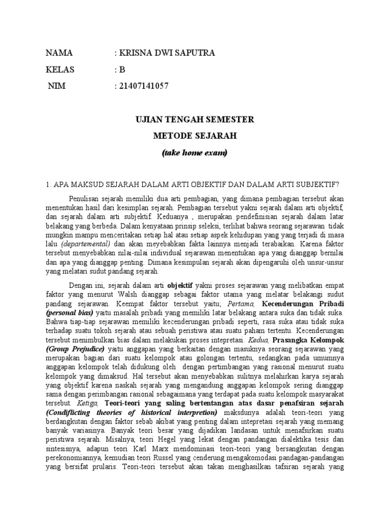 Metode Sejarah | PDF