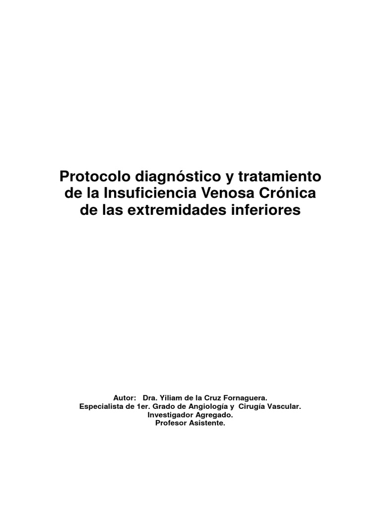 Protocolo IVC y dermatitis de estasis | PDF | Venas varicosas | Cirugía