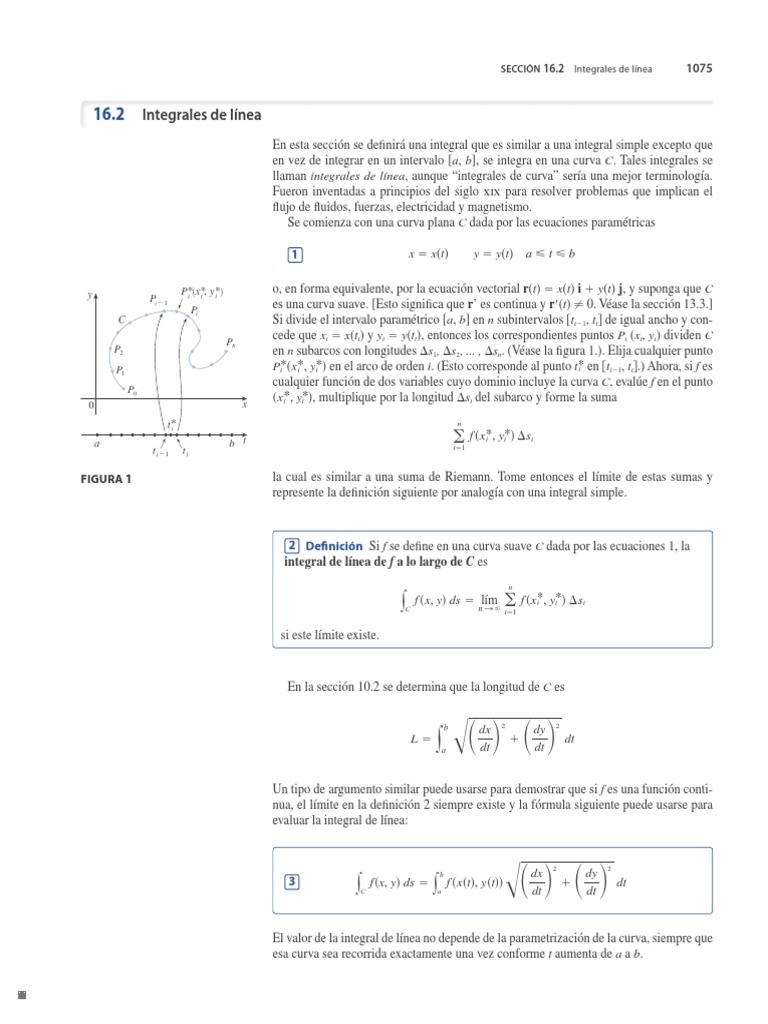 Integrales de Linea | PDF | Integral | Curva