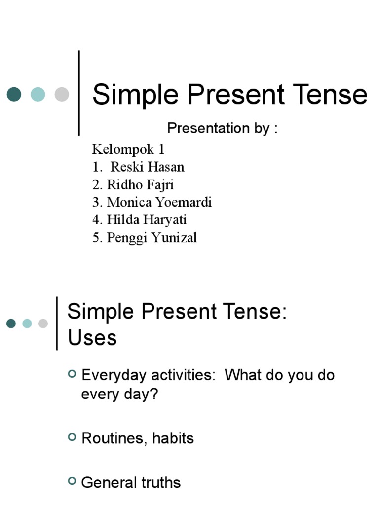 Simple Present Tense | PDF | Language Families | Linguistics