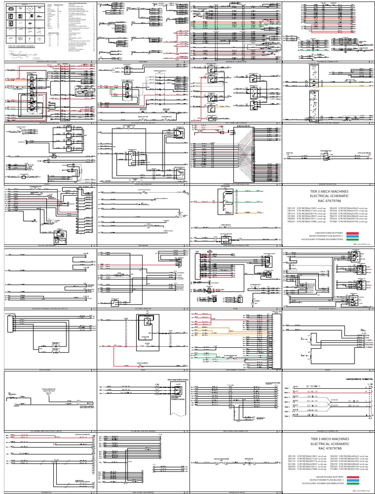 Tier 3 Mechanical Machines Electrical Schematic: Symbols, Color Codes ...