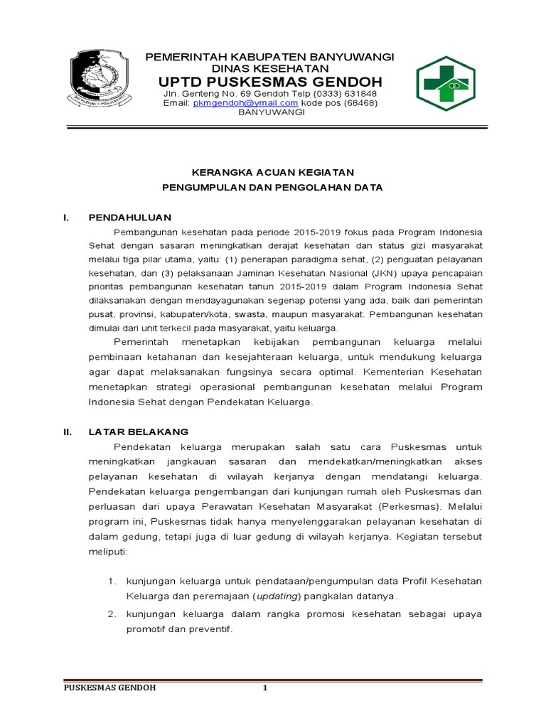 Kak Pemgumpulan Data Dan Pengolahan Data | PDF