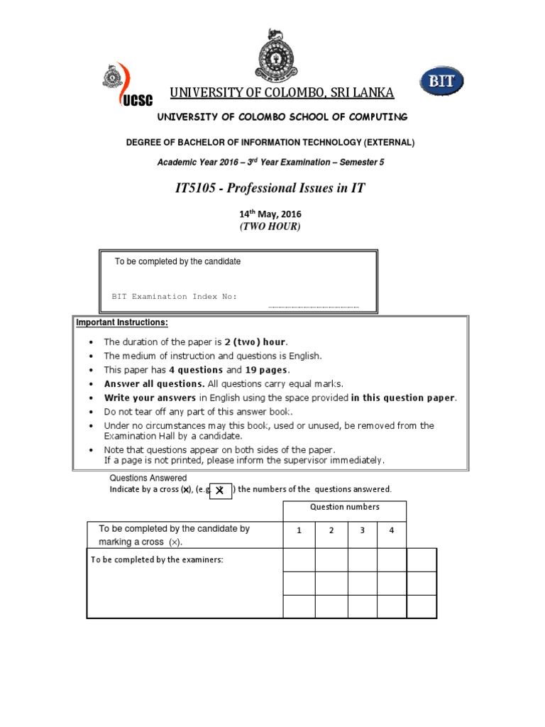 IT5105 2016 Ans | PDF | Computer Network | Copyright Infringement