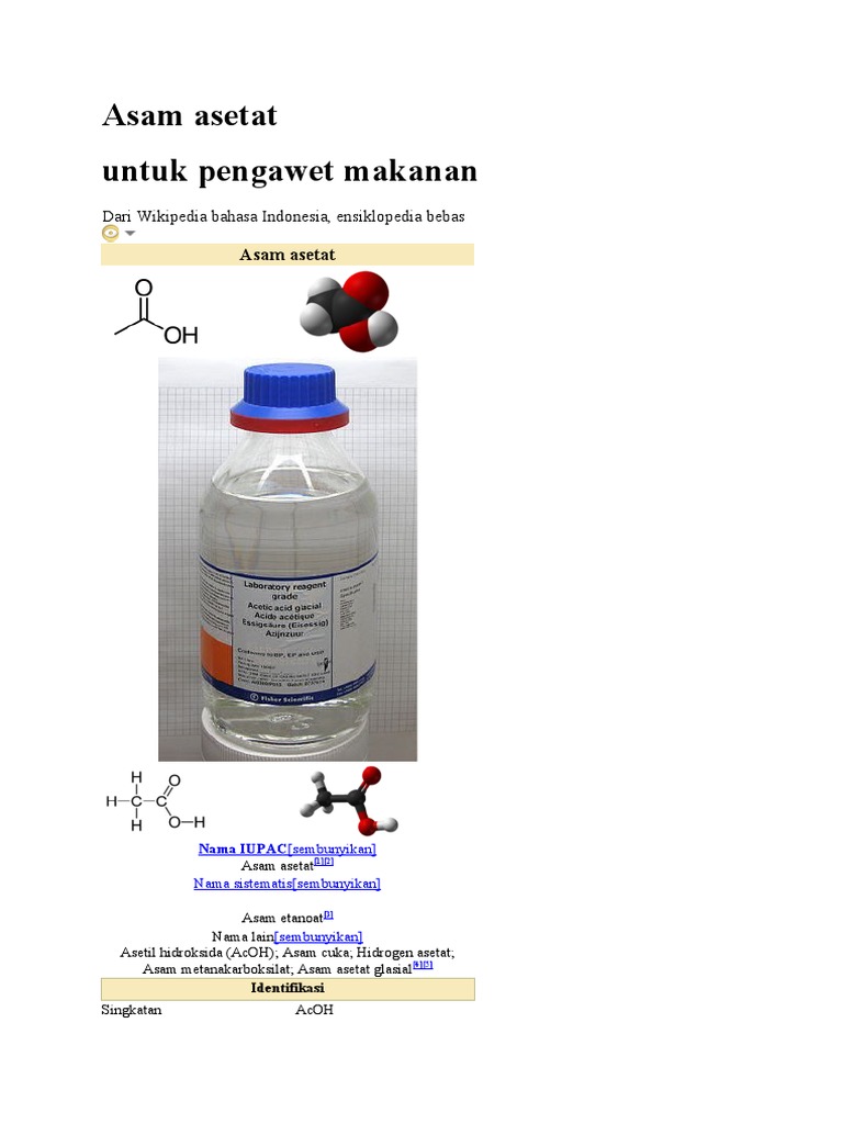 Asam Asetat | PDF