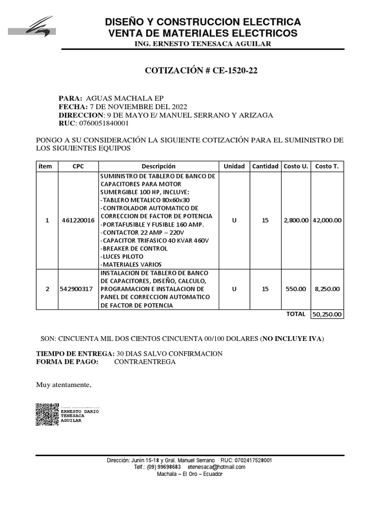Cotizacion de Obras | PDF | Tecnología