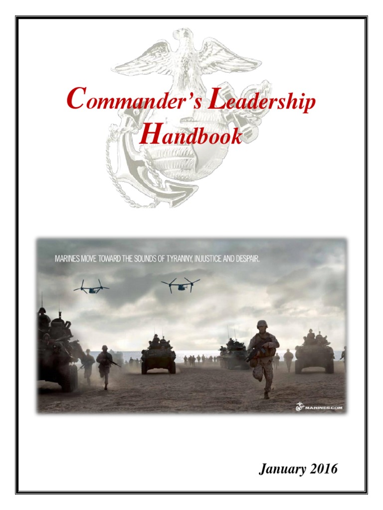 Commanders Leadership Handbook | PDF | Non Commissioned Officer ...