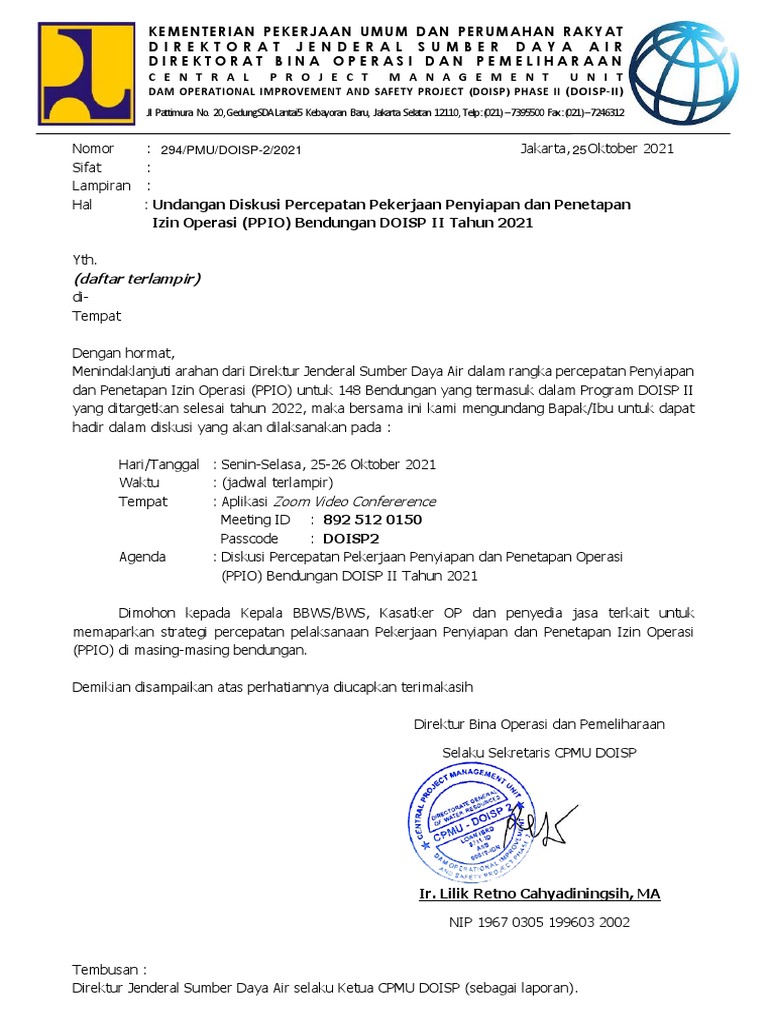 Undangan Percepatan PPIO | PDF