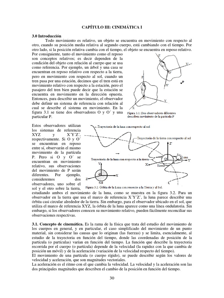 capitulo III cinemática | PDF | Derivado | Cinemática