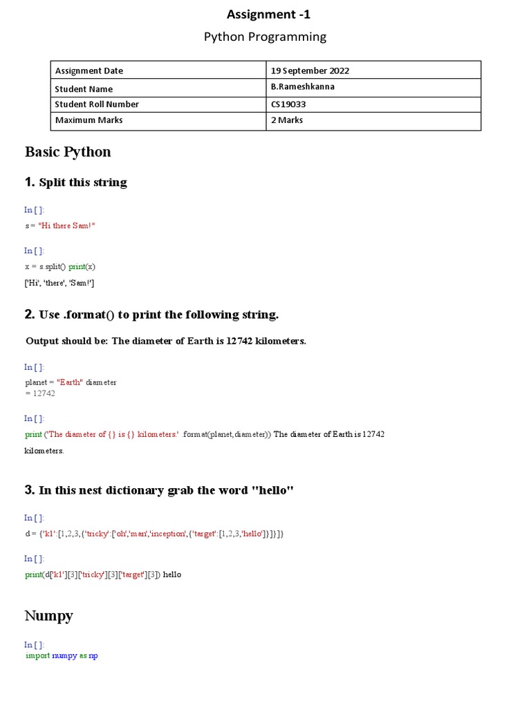 Assignment 1 | Download Free PDF | Software Development | Computer Science