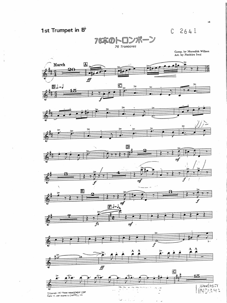 76 Trombones | PDF
