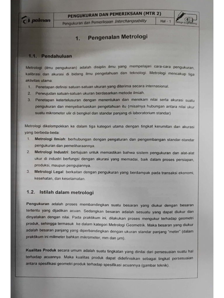 Cara Pengukuran Komponen Ragum 125 | PDF