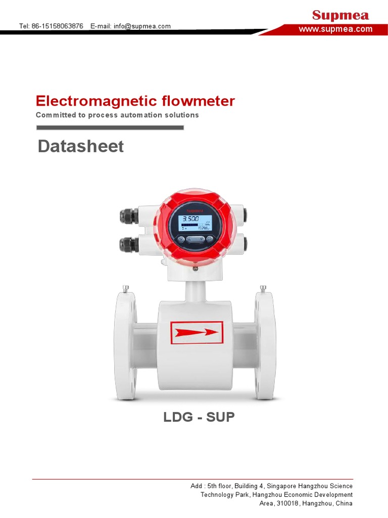 SUP-LDG - Datasheet - 2 | PDF | Flow Measurement | Materials