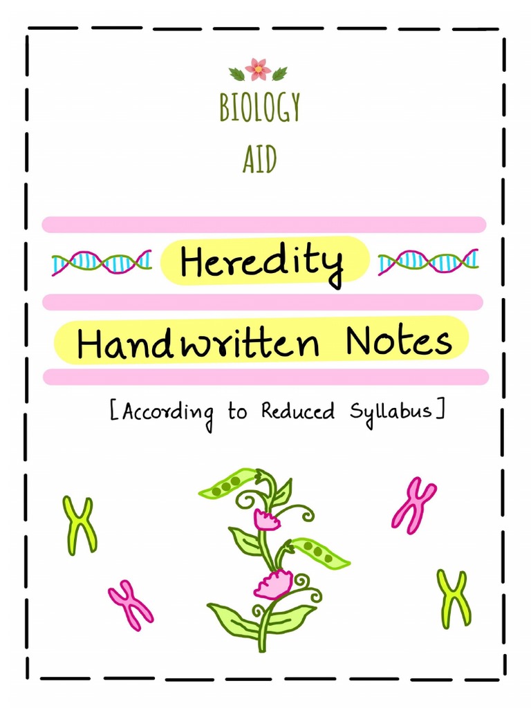 Biology Aid Heredity Notes | PDF