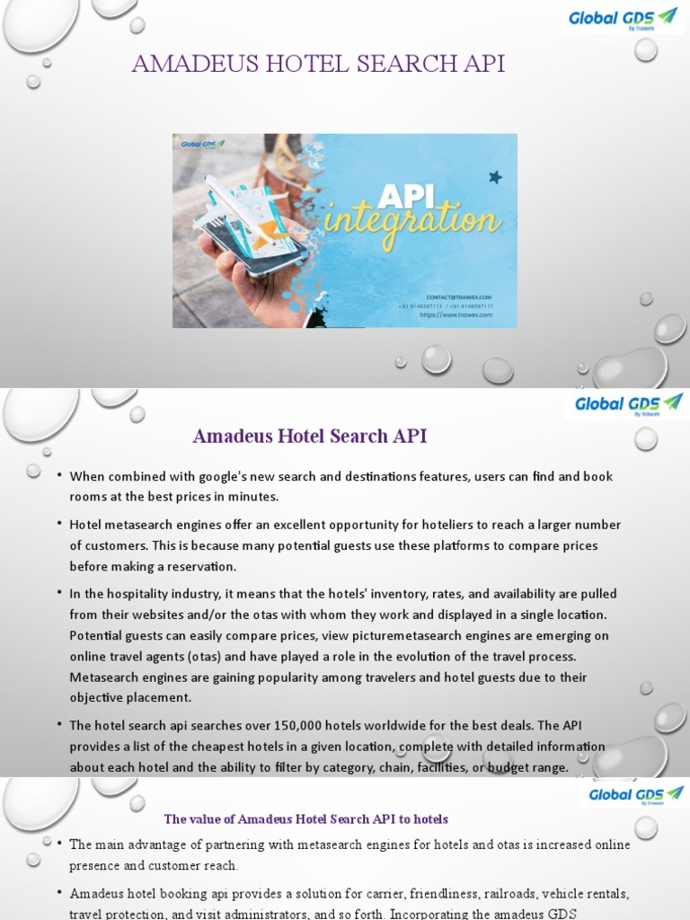 Amadeus Hotel Search API.. (1) .... | PDF | Hotel | Travel Agency