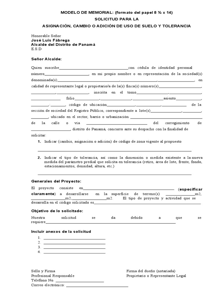 Modelo de Memorial para Solicitud JPM | PDF