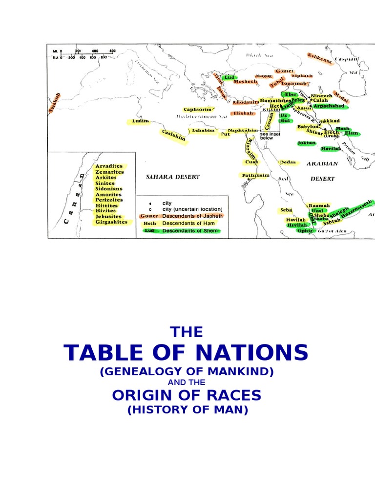 Table of Nations Biblie Tim Sound | Download Free PDF | Canaan | Ishmael