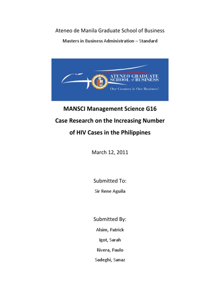 Mansci G16 Final Paper | PDF | Family Planning | Hiv/Aids