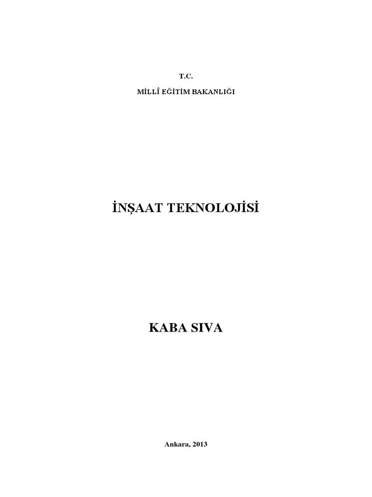 Kaba Sıva | PDF