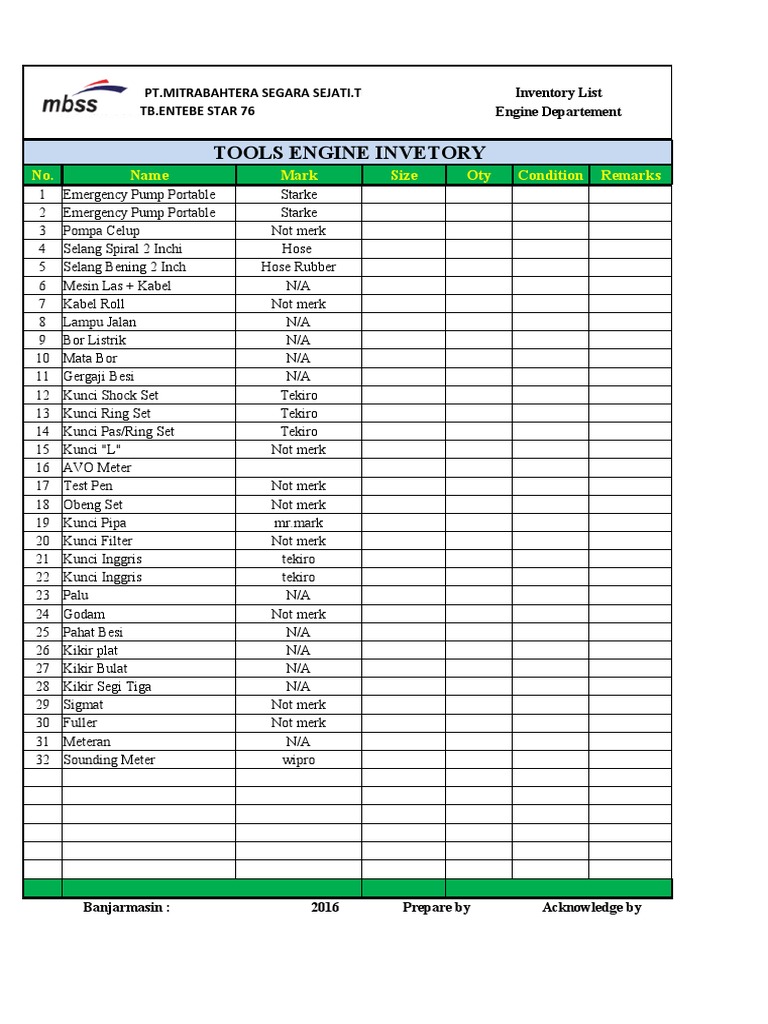 Engine Inventory Kosong | PDF | Home & Garden