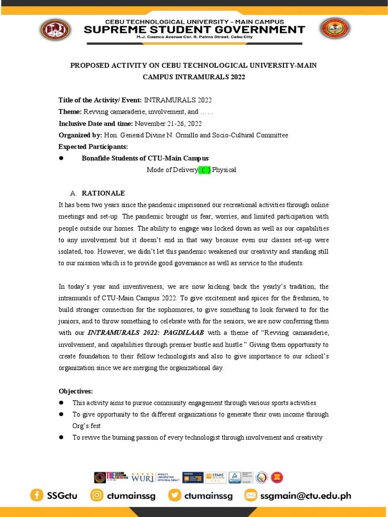 Intramurals 2022 | PDF