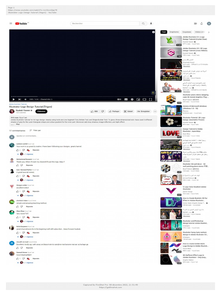 FireShot Capture 001 - Illustrator Logo Design Tutorial (Trigon) - YouTube | PDF | Software ...
