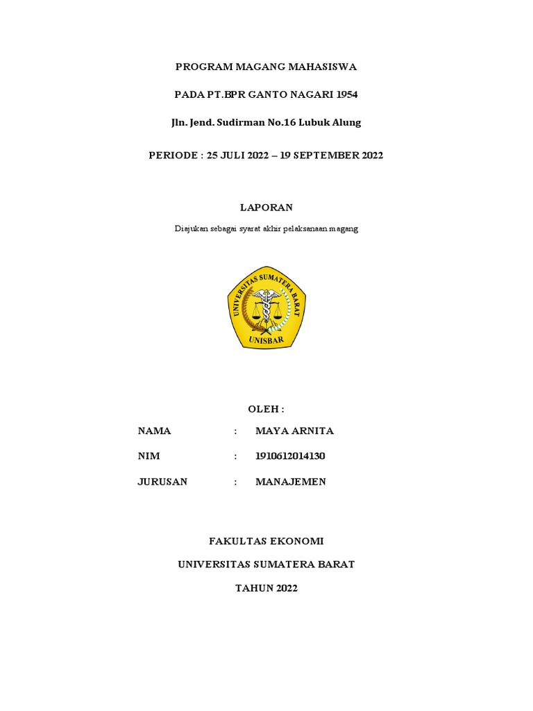 Cara Buat Laporan Magang | PDF