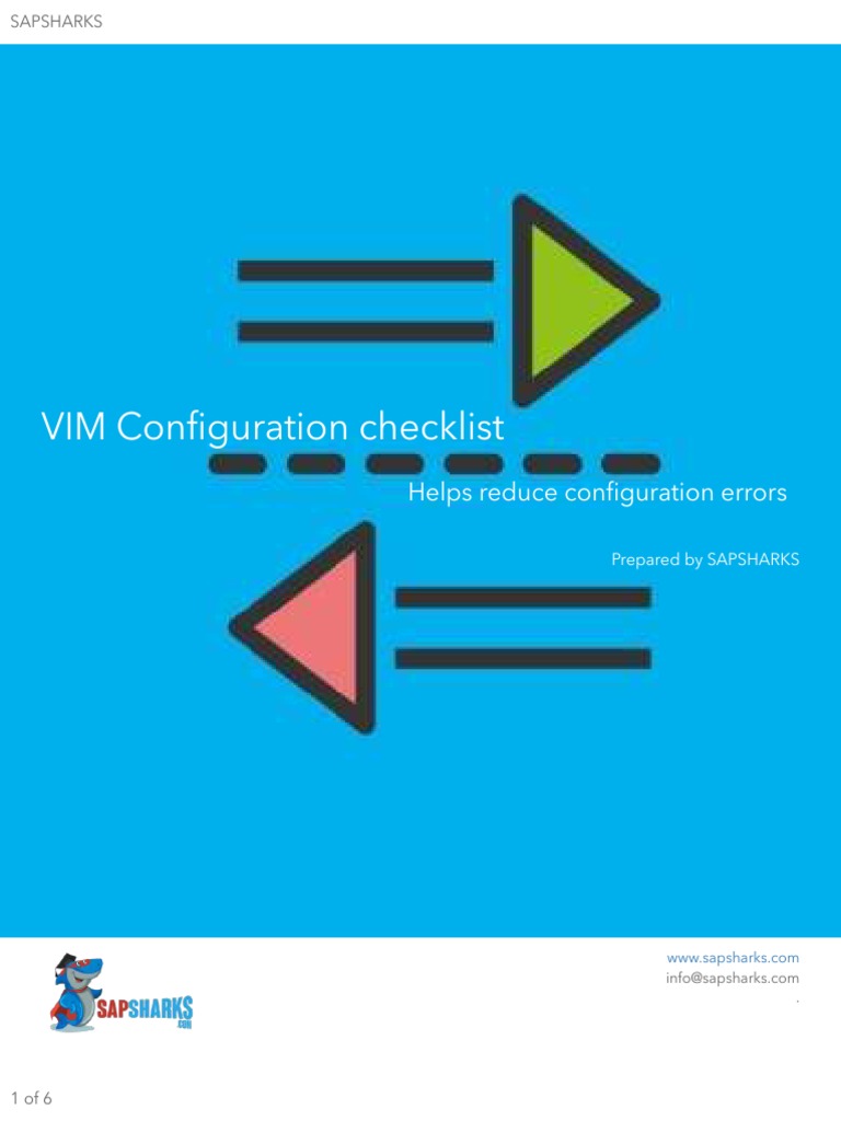 VIM Configuration Checklist | PDF | Information Age | Computer Engineering VIM Configuration Checklist | PDF | Information Age | Computer Engineering