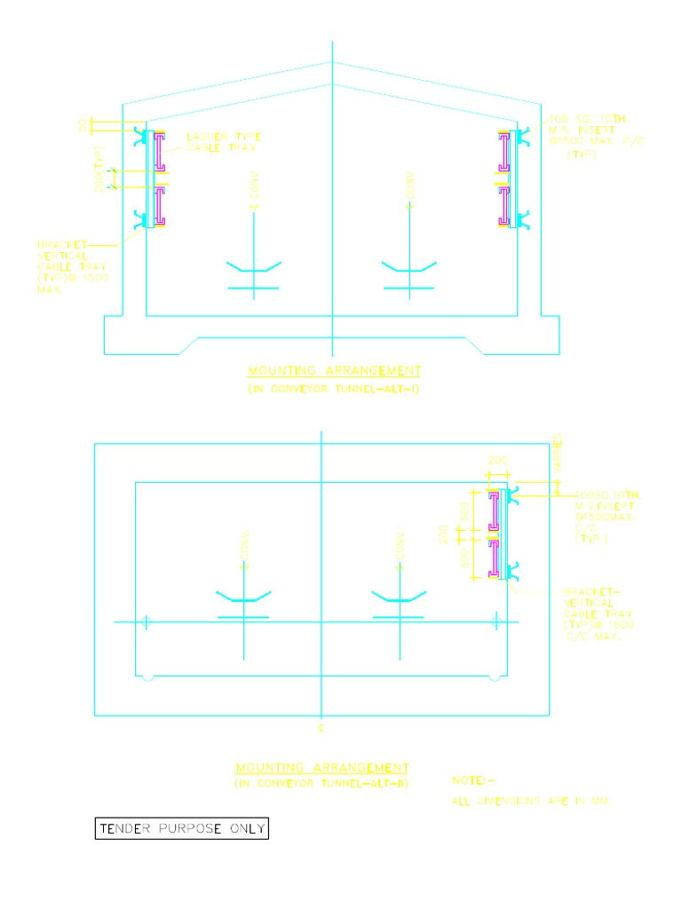 Cable Pulling Drawing-Model | PDF