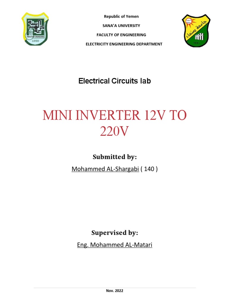 Mini Inverter Project | PDF | Power Inverter | Direct Current