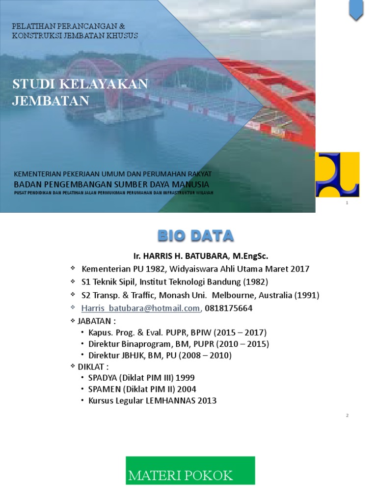 Studi Kelayakan Jembatan | PDF
