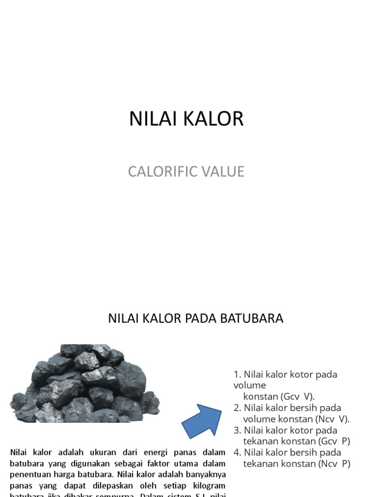 Nilai Kalor | PDF