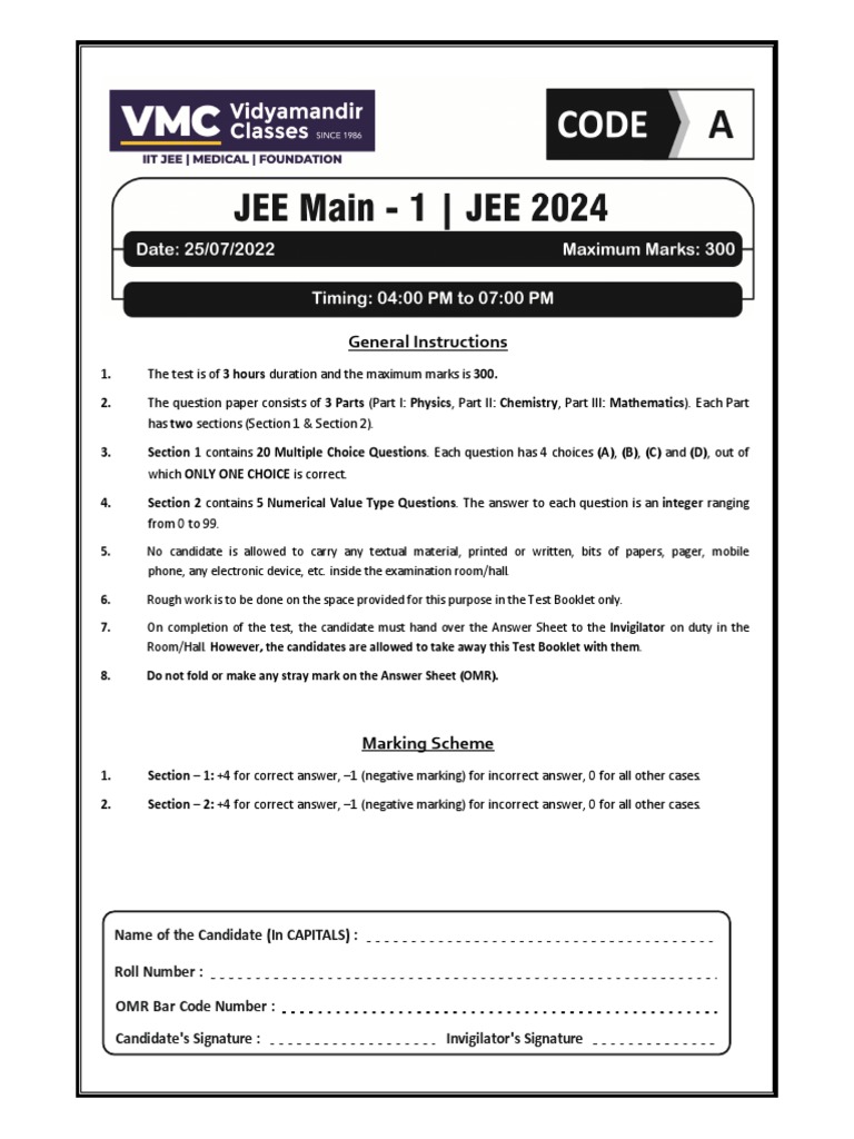 JEE Main 2024 Physics Exam Overview | PDF | Force | Mole (Unit)