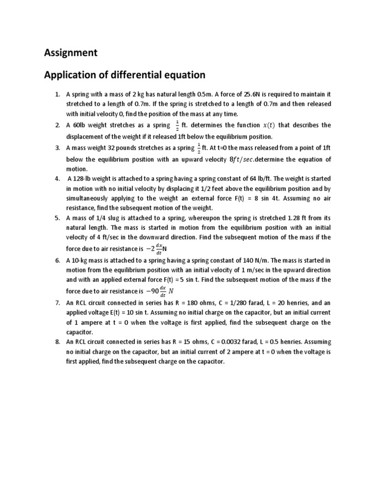 Assignment DIFF | PDF