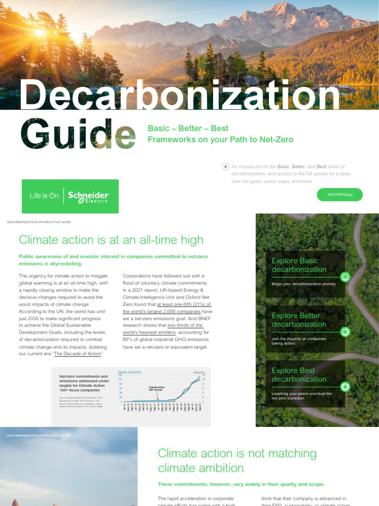 Decarbonization Guide Introduction Basic Better Best Frameworks On The ...