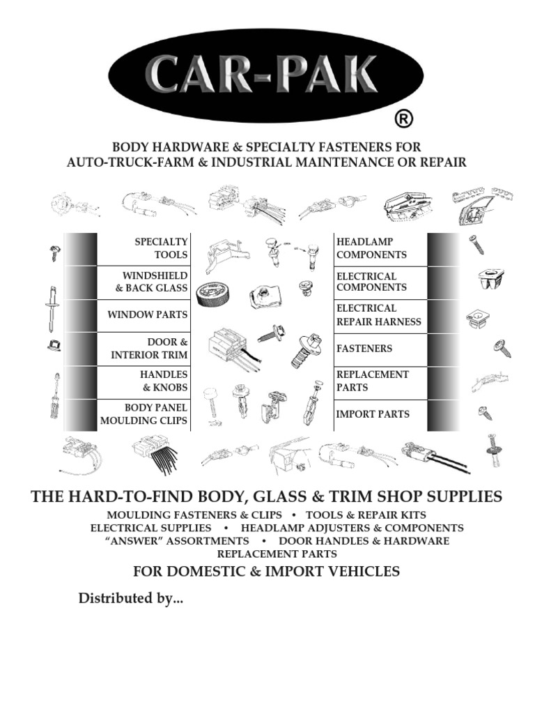 Catalog CarPak | PDF | Screw | Electrical Connector