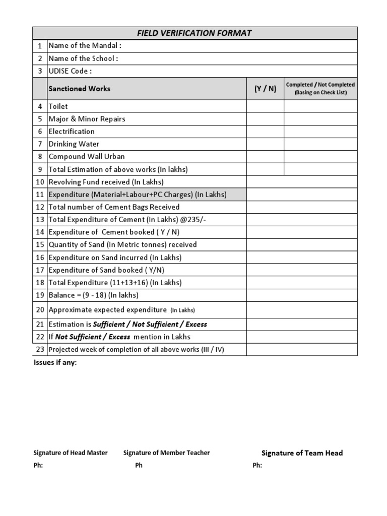 VERIFICATION FORMAT | PDF