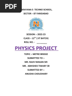 Physics Project Class 12th Wheat Stone Bridge | PDF | Resistor ...
